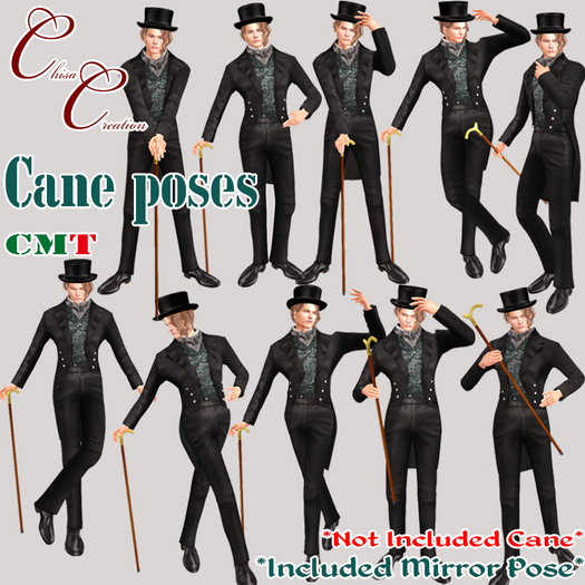 Second Life Marketplace Cc Cane Poses